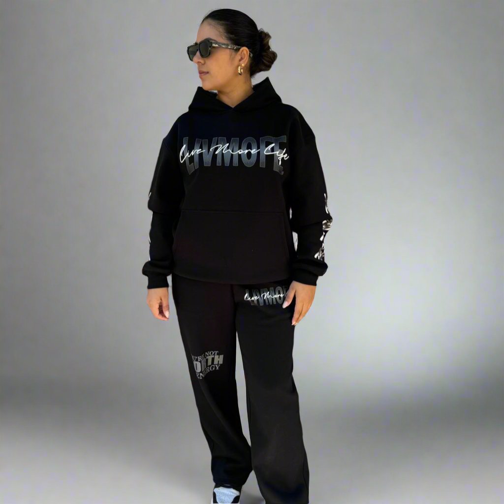 'THE TUSKS' LUX SWEATPANTS(BLACK/GRAY) | COZY & COMFY MEANINGFUL ...